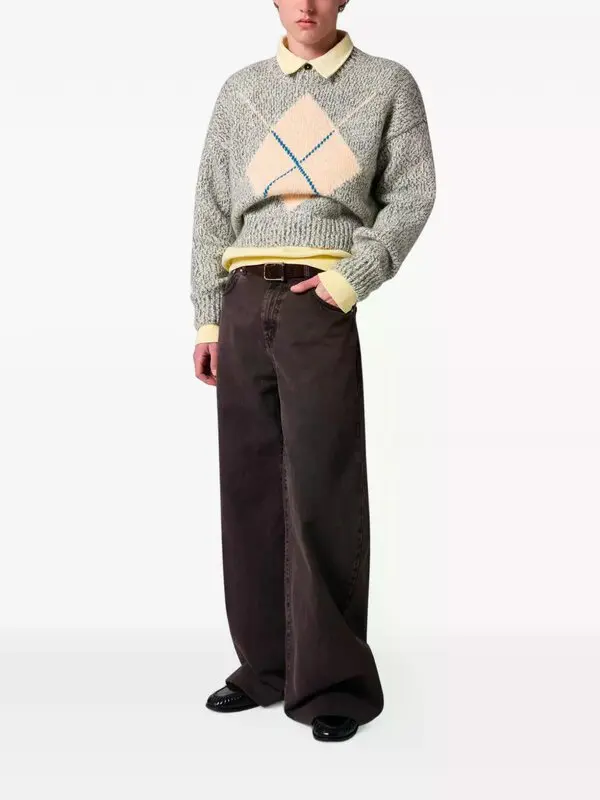 MSGM Argyle-pattern Sweater