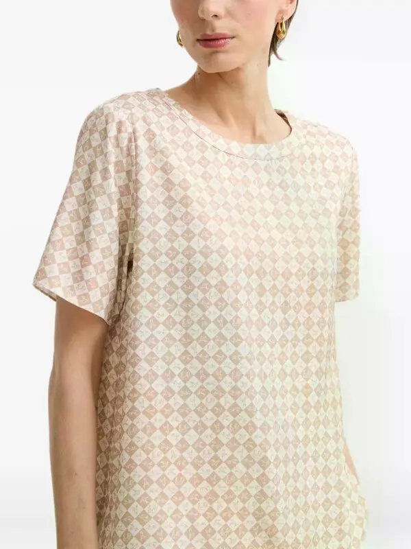TRUSSARDI Geometric-print Short-sleeve T-shirt