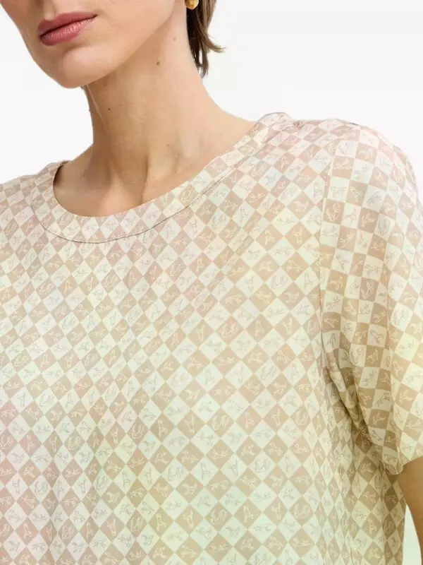 TRUSSARDI Geometric-print Short-sleeve T-shirt