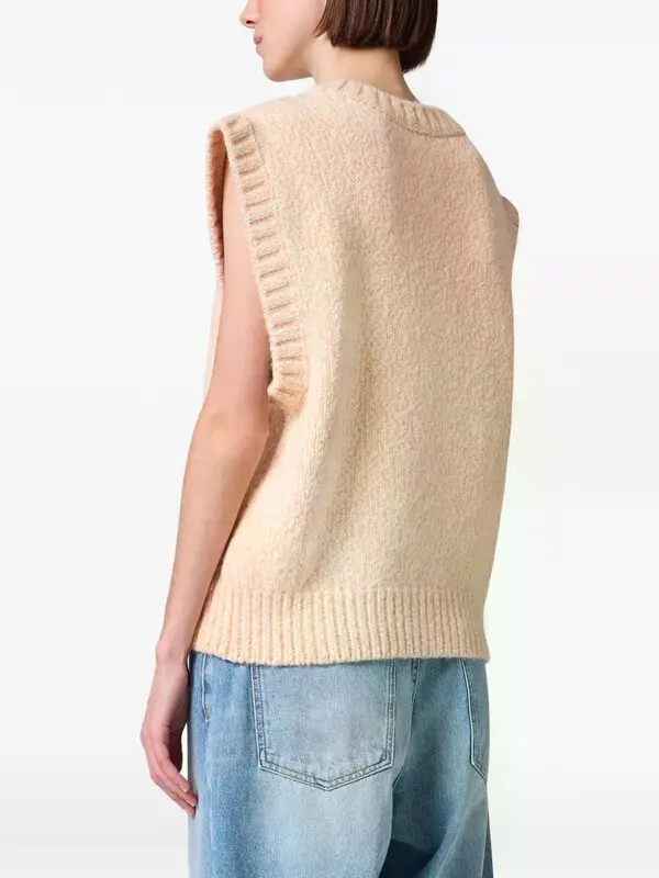 MSGM Argyle-intarsia Knitted Sweater