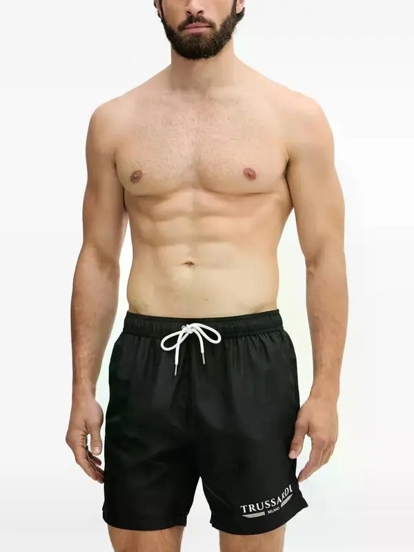 TRUSSARDI Logo-print Drawstring Swim Shorts