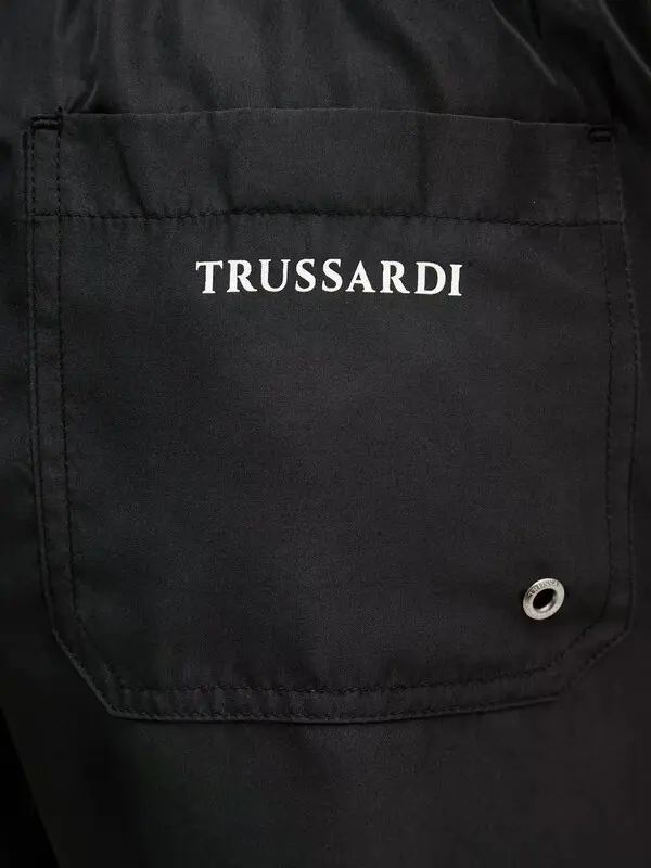 TRUSSARDI Logo-print Drawstring Swim Shorts