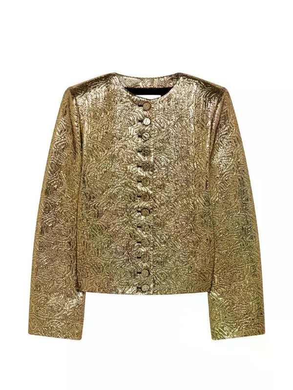 MSGM Textured Metallic-finish Jacket