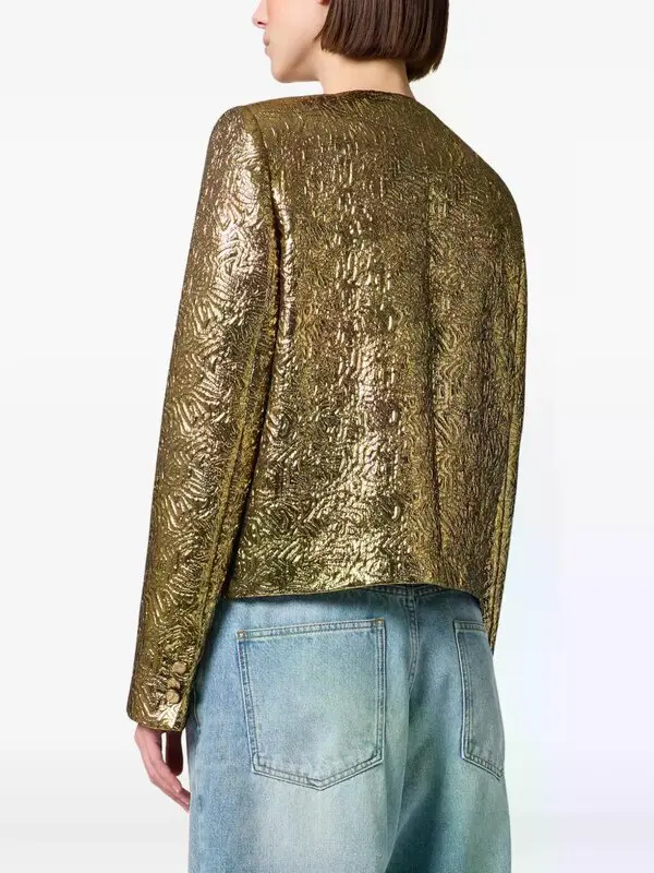 MSGM Textured Metallic-finish Jacket