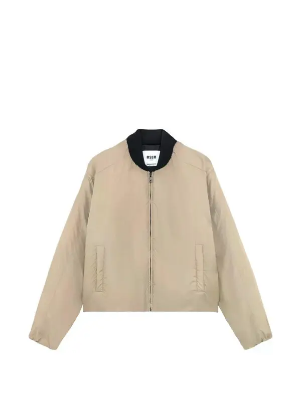 MSGM Logo-patch Bomber Jacket