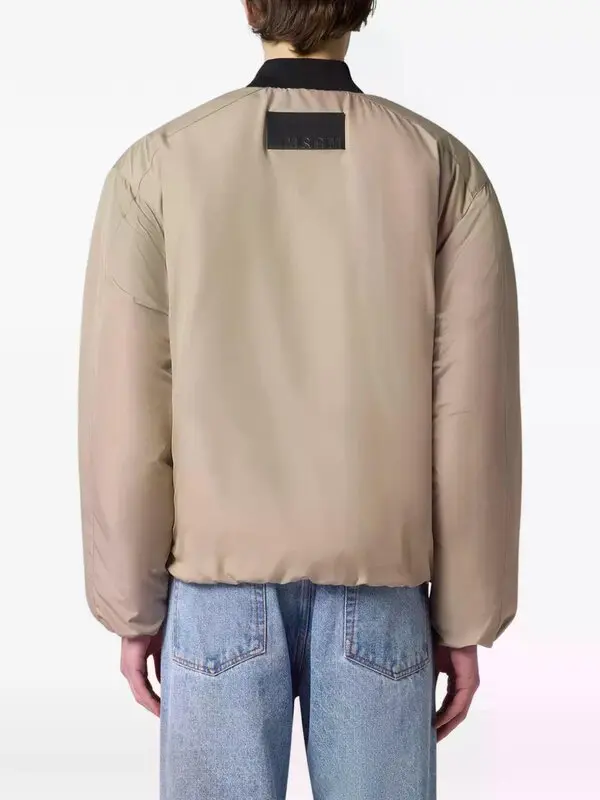 MSGM Logo-patch Bomber Jacket
