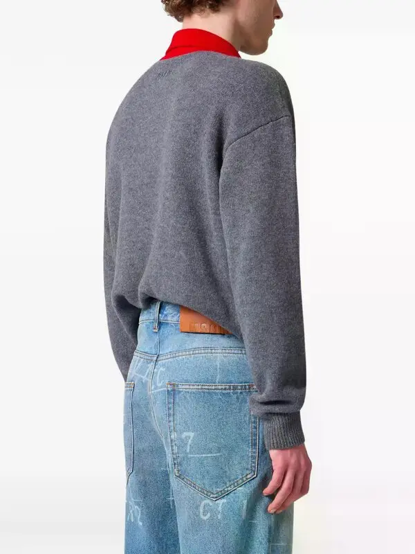 MSGM Logo-patch Button-up Polo Shirt