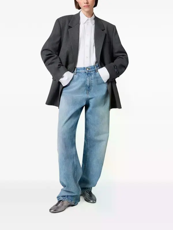 MSGM Pleated-bib Button-down Shirt