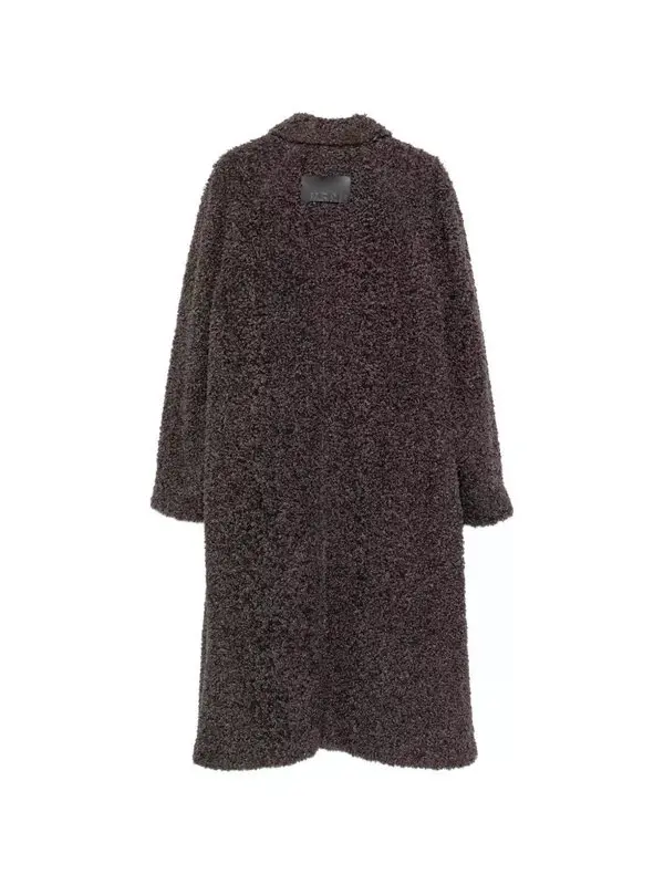 MSGM Bouclé Single-breasted Coat