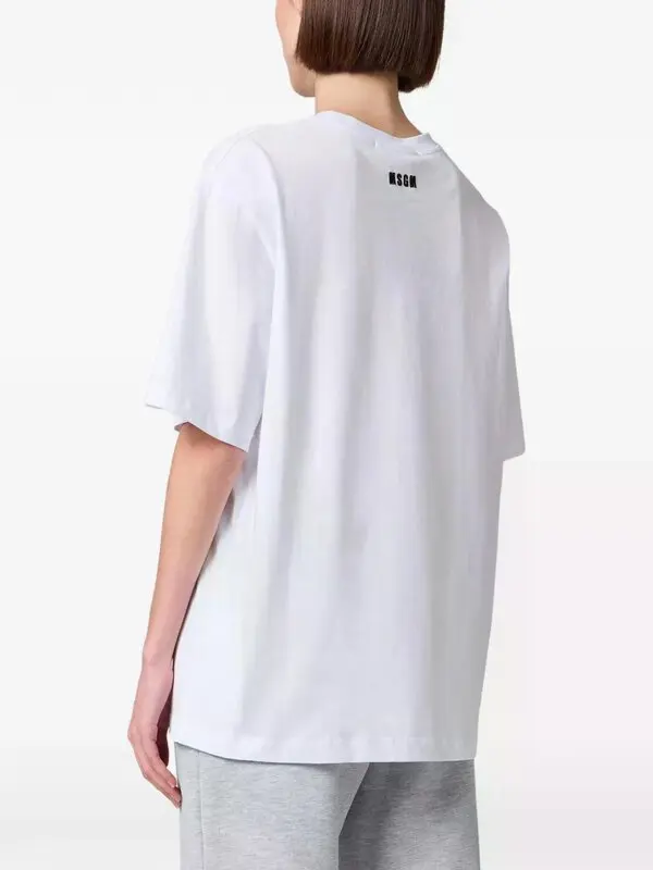 MSGM Slogan-print T-shirt