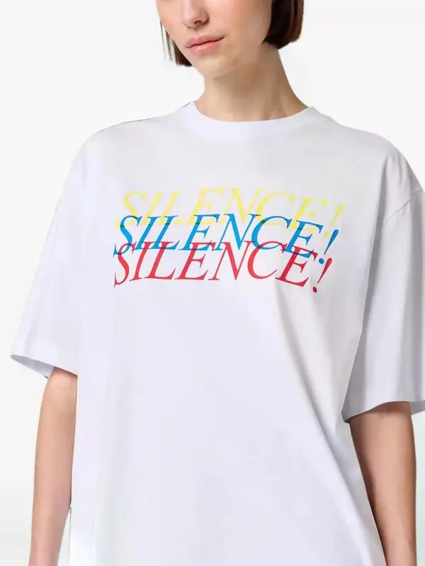 MSGM Slogan-print T-shirt