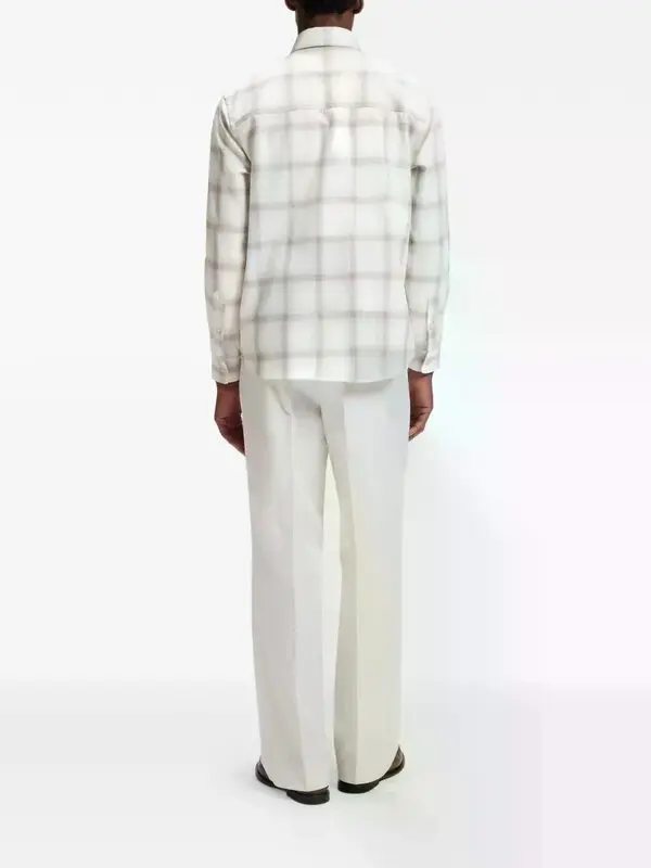BOSS Check-pattern Flap-pockets Shirt