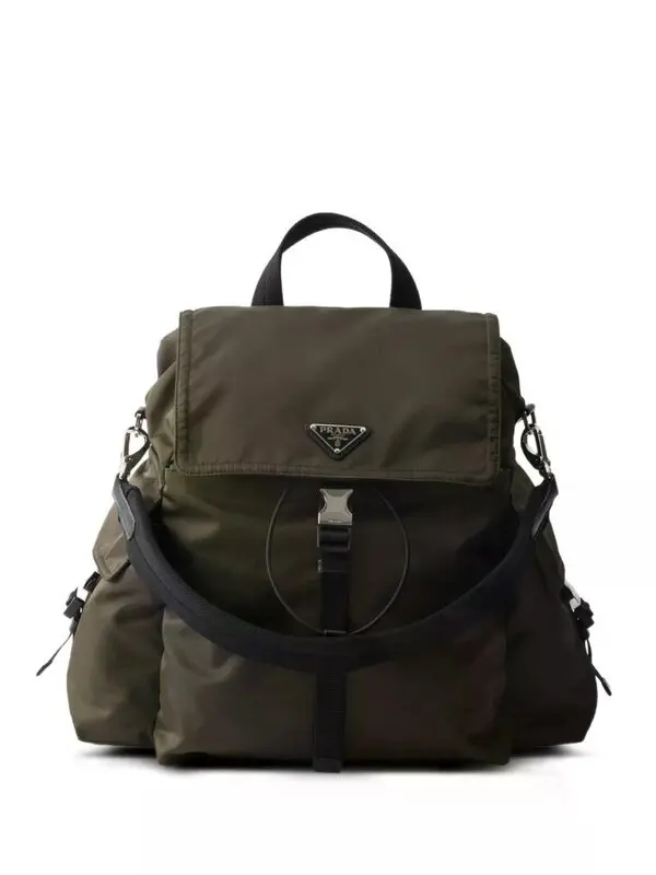 Prada Explore Re-nylon And Leather Backpack