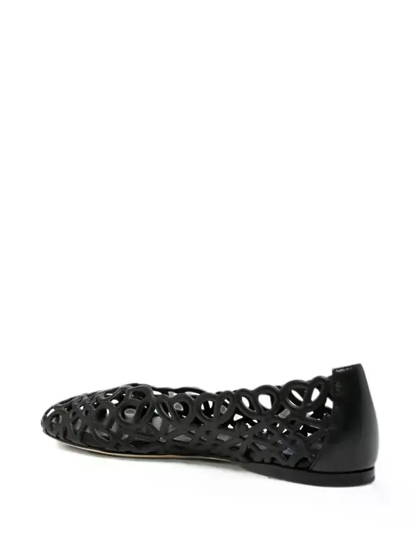 Loewe Anagram Cut-out Ballet Flats