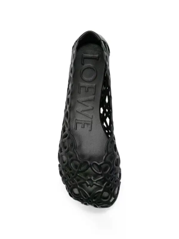 Loewe Anagram Cut-out Ballet Flats
