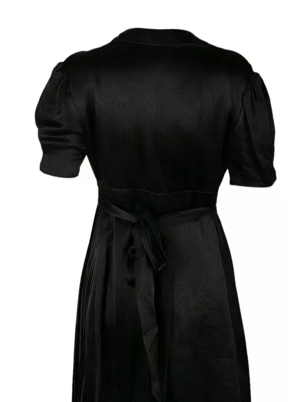 Valentino Garavani V-neck Midi Dress With Rear Bow