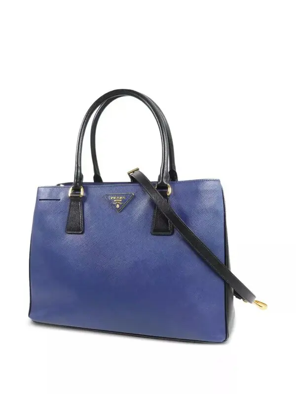 Prada Galleria Saffiano Lux Shoulder Bag - Blue