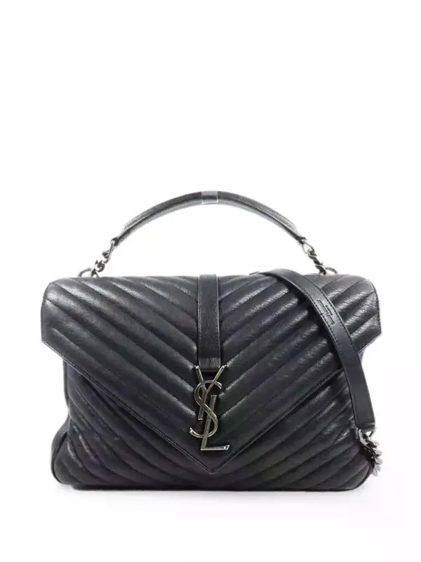 Saint Laurent Large College Tote Bag - Black