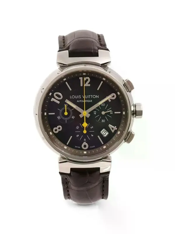LOUIS VUITTON Tambour Chronograph Watch - Black