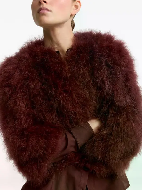YVES SALOMON Feather-embellished Jacket