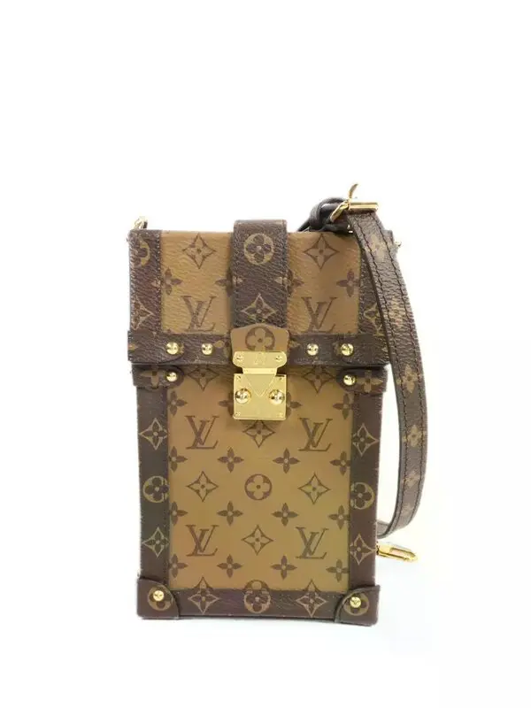 LOUIS VUITTON Monogram Reverse Trunk Vertical Shoulder Bag
