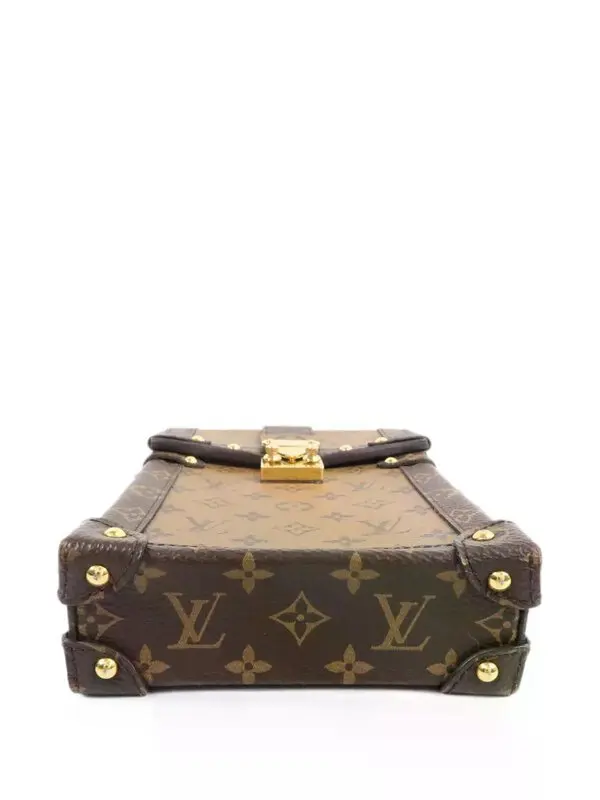 LOUIS VUITTON Monogram Reverse Trunk Vertical Shoulder Bag