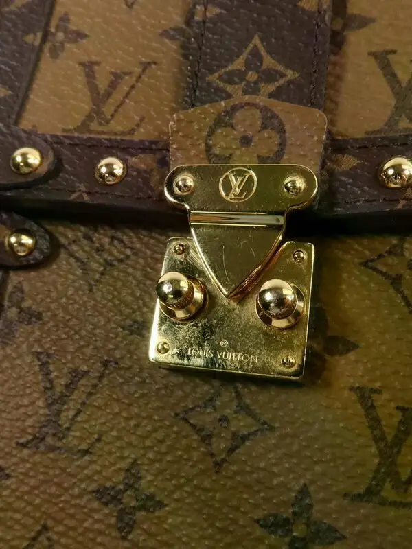 LOUIS VUITTON Monogram Reverse Trunk Vertical Shoulder Bag