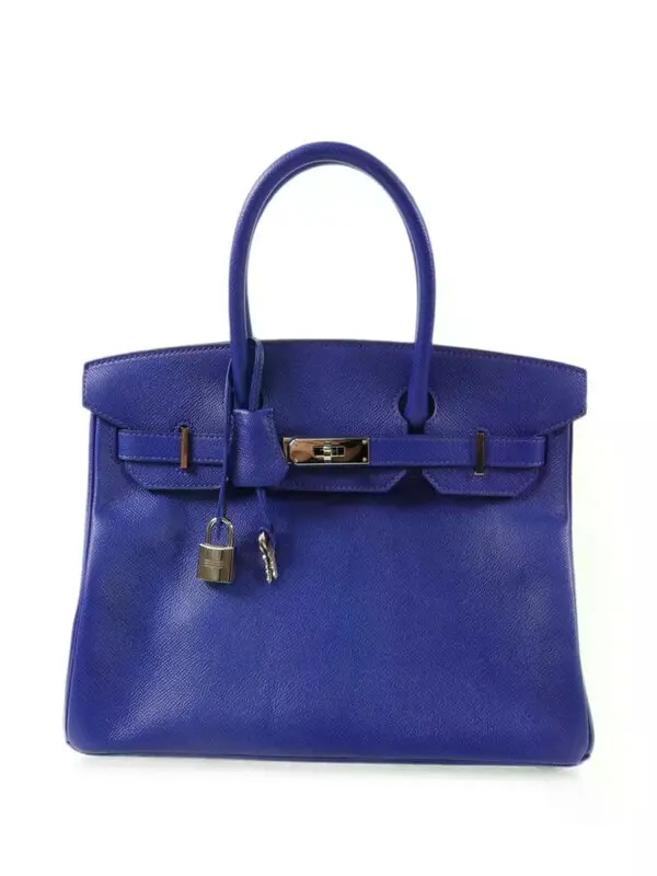 Hermès 2018 30 Birkin Tote Bag - Blue