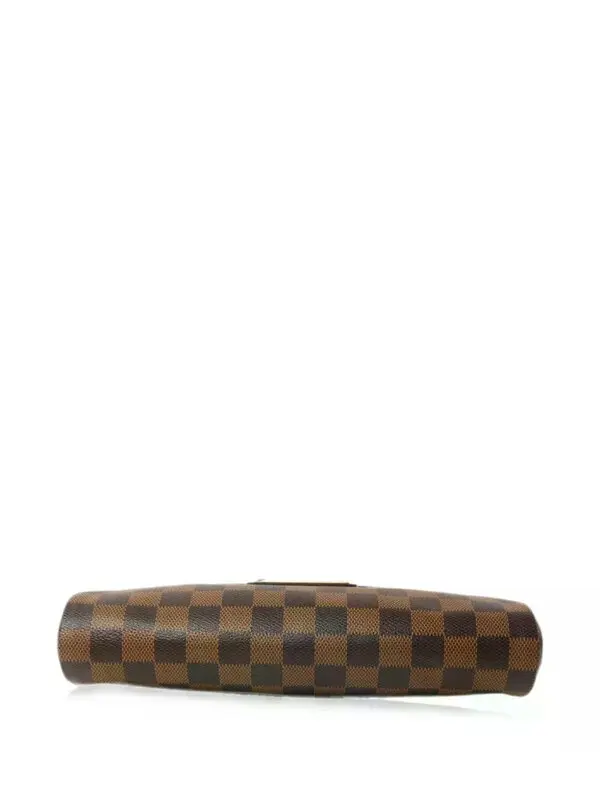 LOUIS VUITTON Eva Damier Ebène Canvas Tote Bag