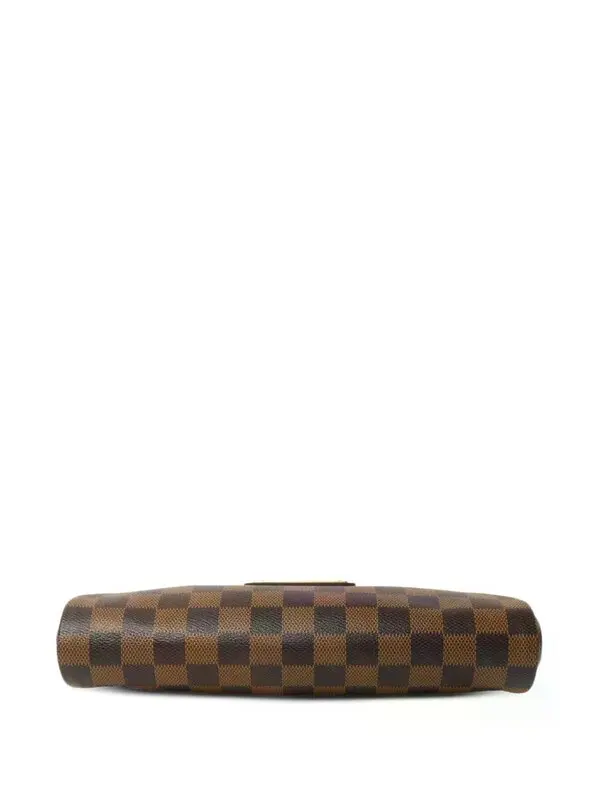LOUIS VUITTON Eva Damier Ebene Canvas Tote Bag - Brown