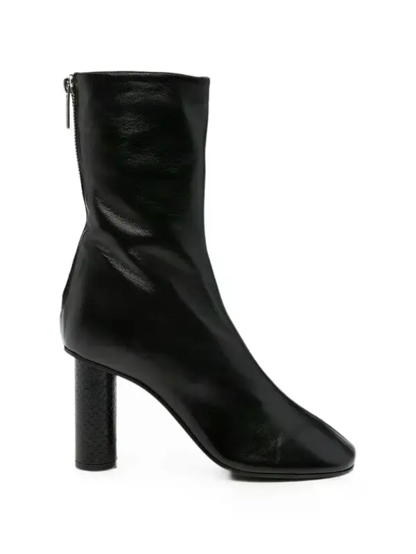 Paris Texas Zip-fastening Heeled Boots - Black