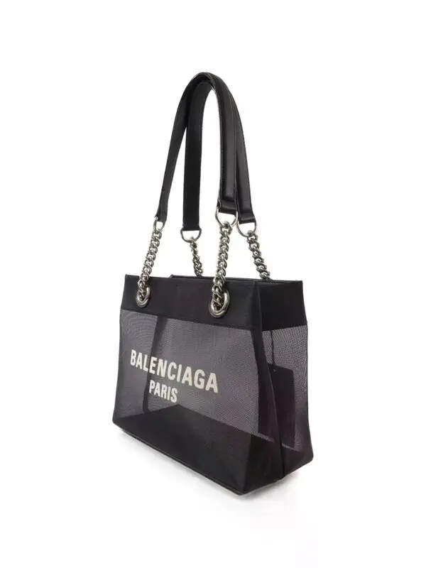 Balenciaga Mesh Panel Tote Bag