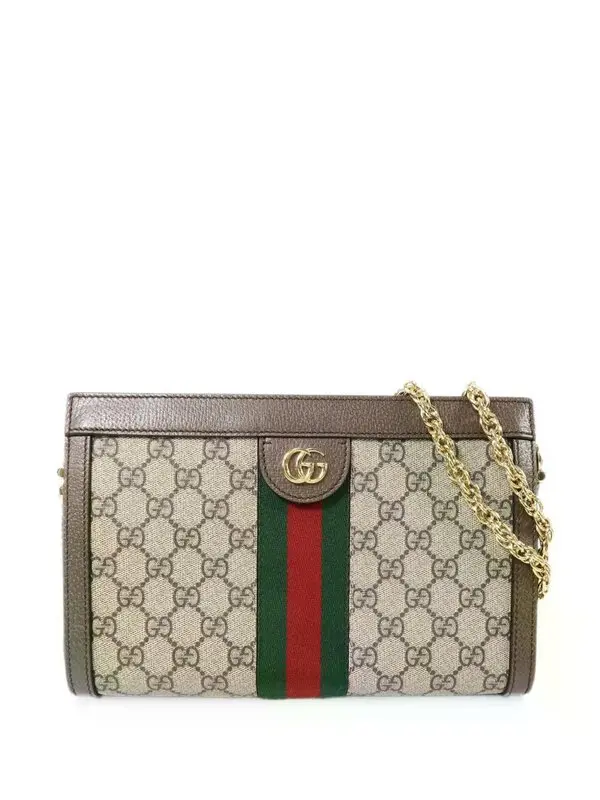 Gucci Ophidia Gg Supreme Canvas Shoulder Bag - Neutrals
