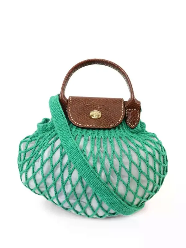 Longchamp Le Pliage Mesh Shoulder Bag - Green