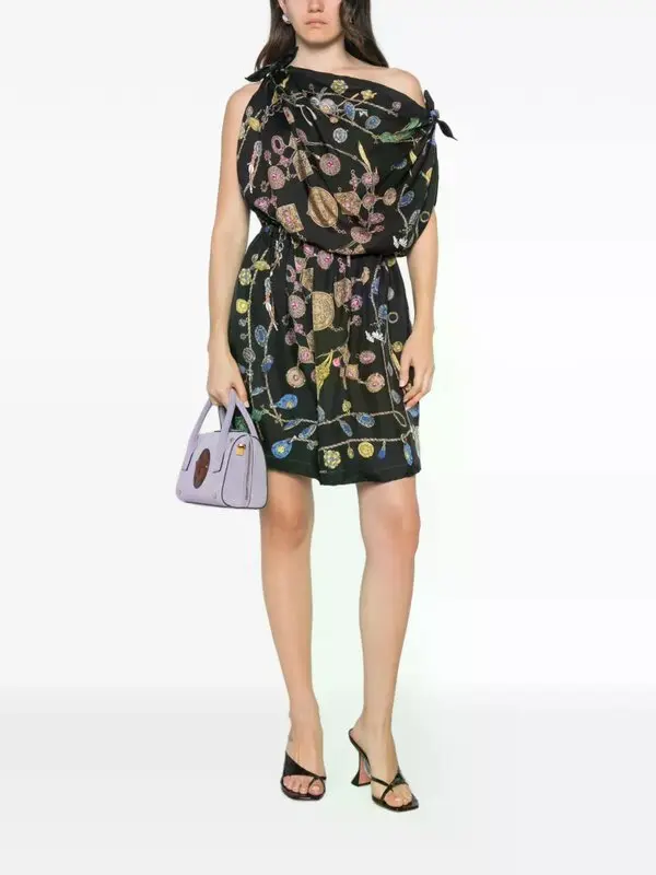 Versace Jewel Print Mini Dress - Black