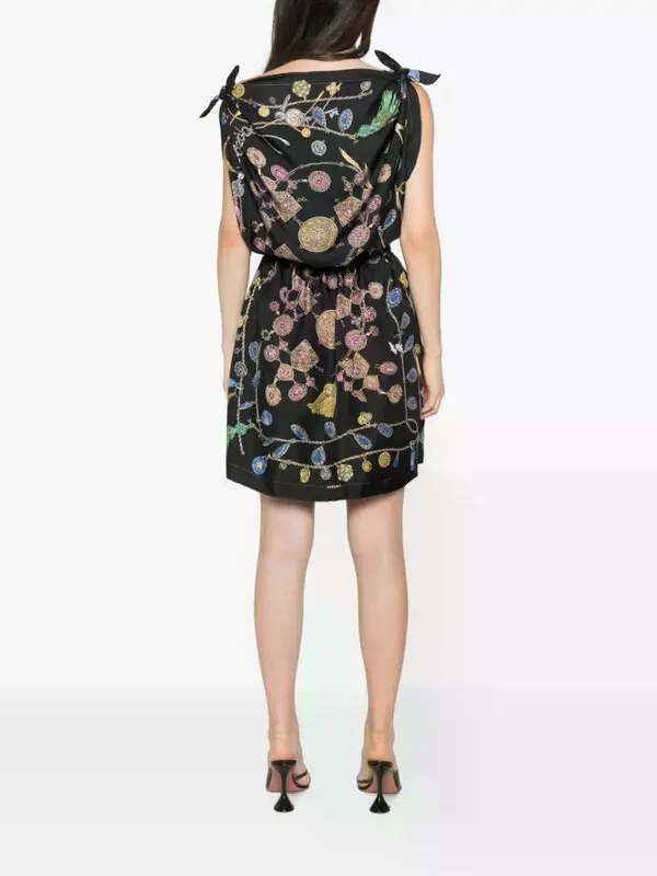 Versace Jewel Print Mini Dress - Black