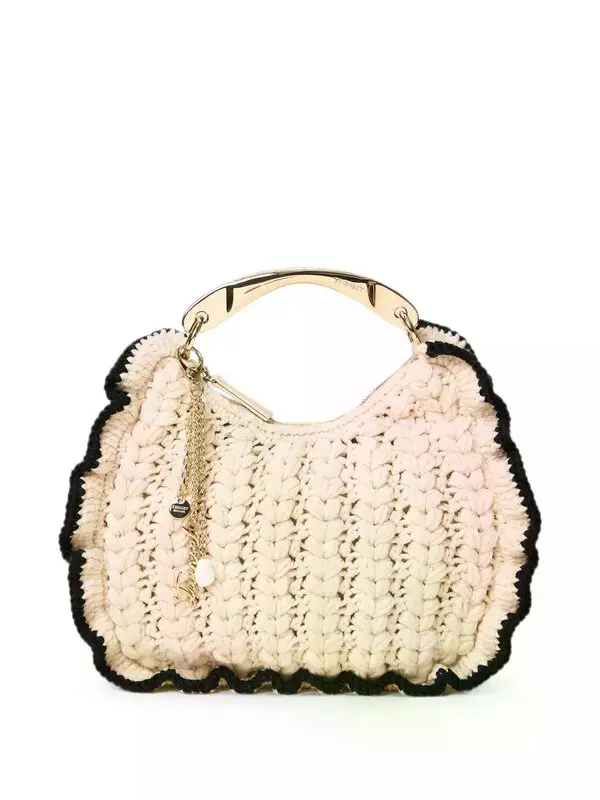 TWINSET Crochet Croissant Bag