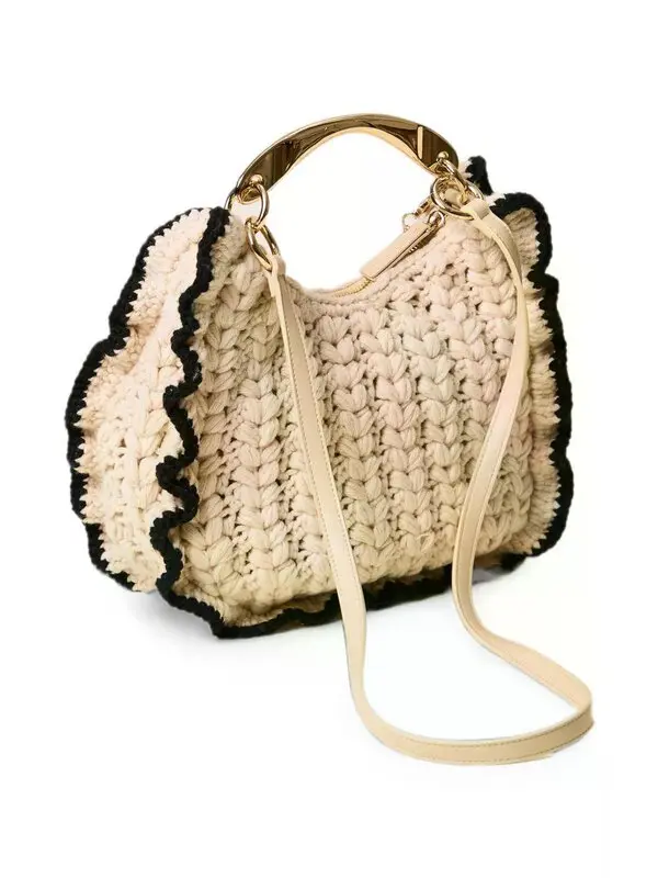 TWINSET Crochet Croissant Bag