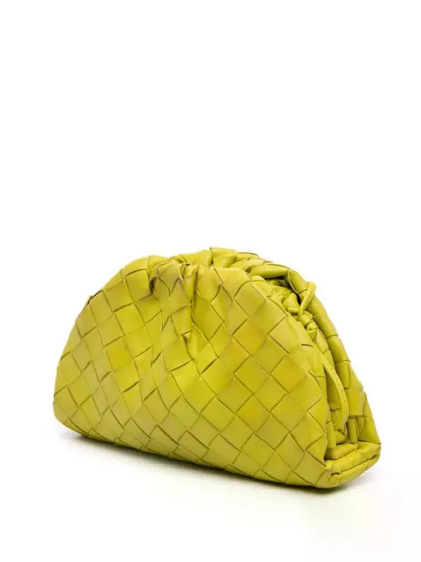 Bottega Veneta Nappa Intrecciato Mini Pouch Crossbody Bag - Yellow
