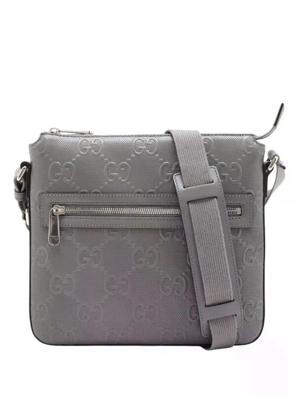 Gucci 2021-2026 Gg Embossed Leather Crossbody Bag