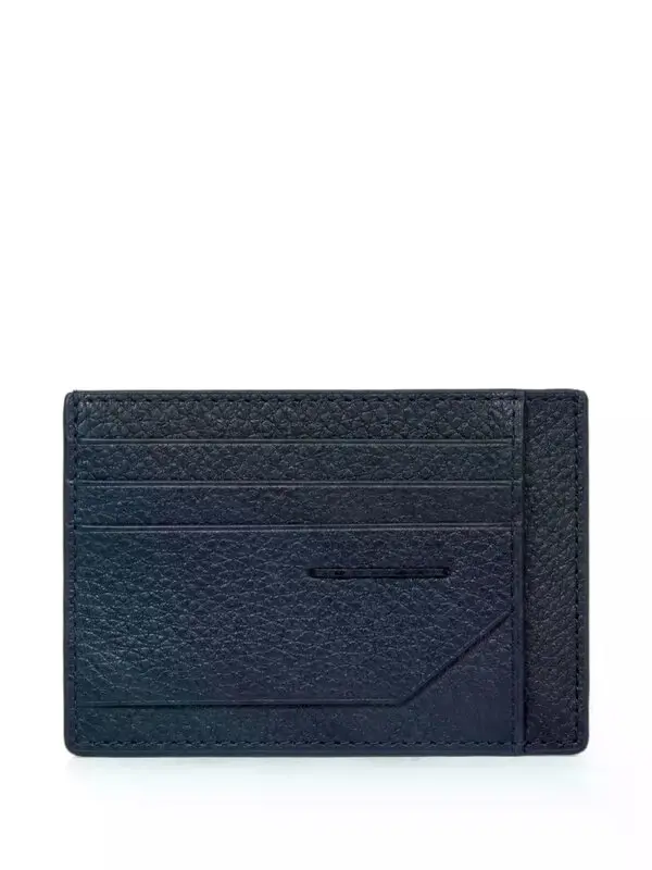 PIQUADRO Grained Leather Card Holder