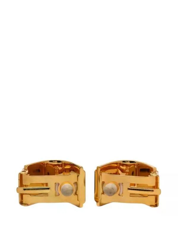 Hermès Plated Enamel Earrings