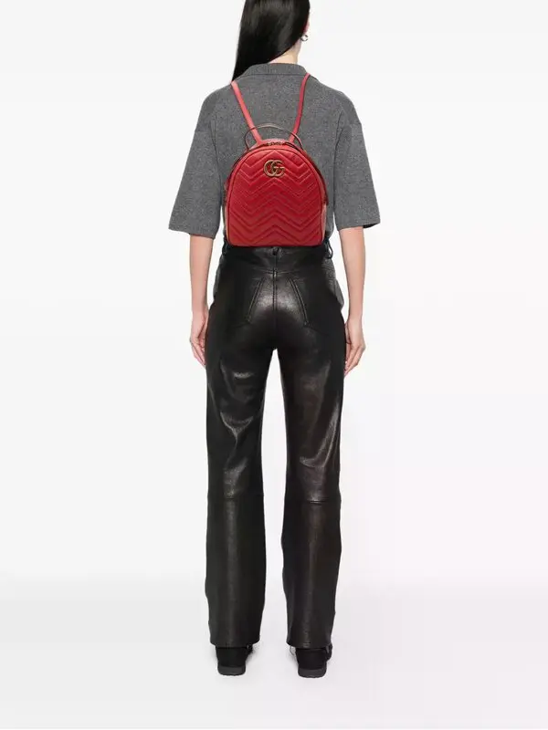 Gucci Small Gg Marmont Matelasse Leather Backpack