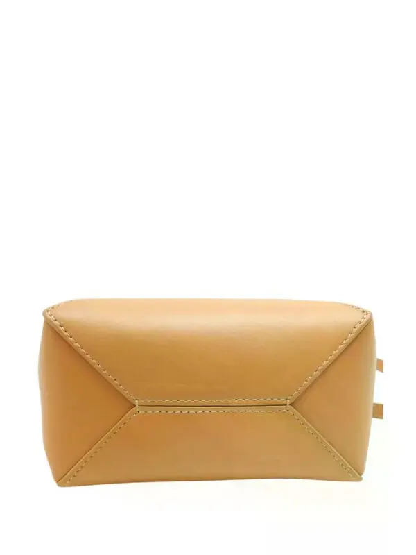 Loewe Mini Shiny Calfskin Puzzle Fold Tote Satchel - Brown