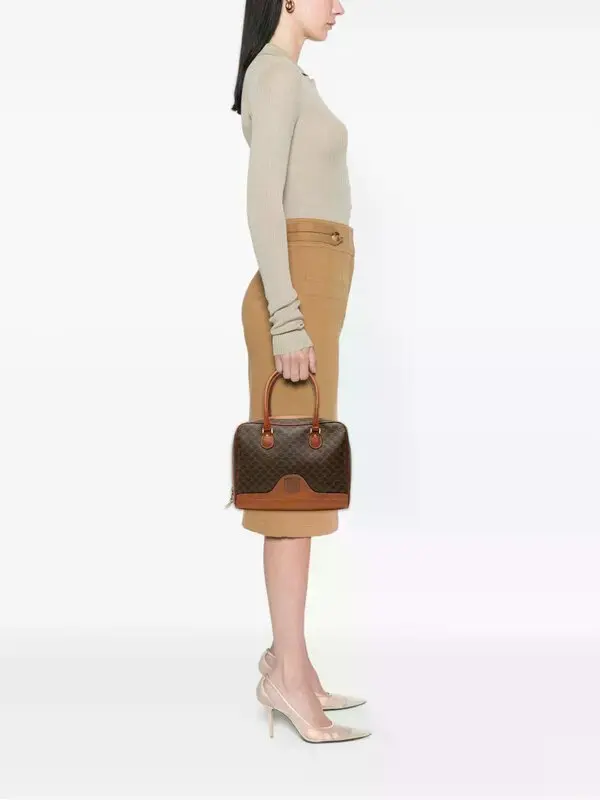 Celine 2007 Macadam Coated Canvas Handbag