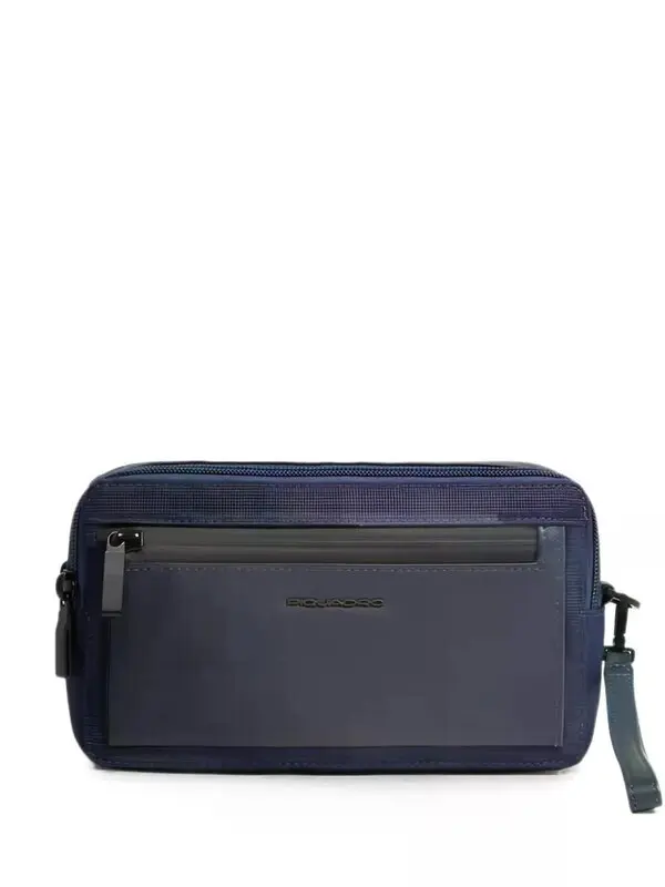 PIQUADRO Logo-plaque Zip-fastening Clutch Bag