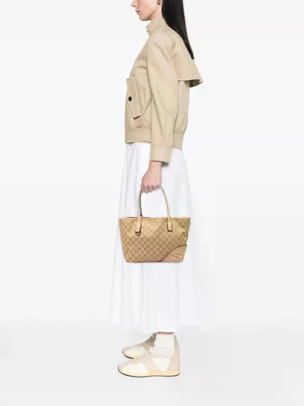 Gucci Gg Canvas New Britt Tote Bag
