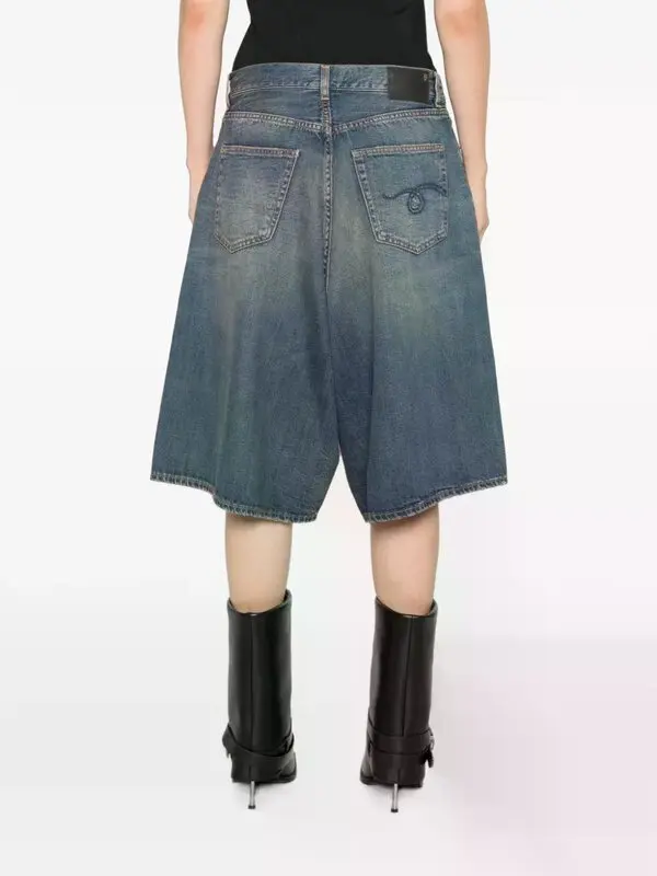 R13 Jesse Denim Shorts - Blue