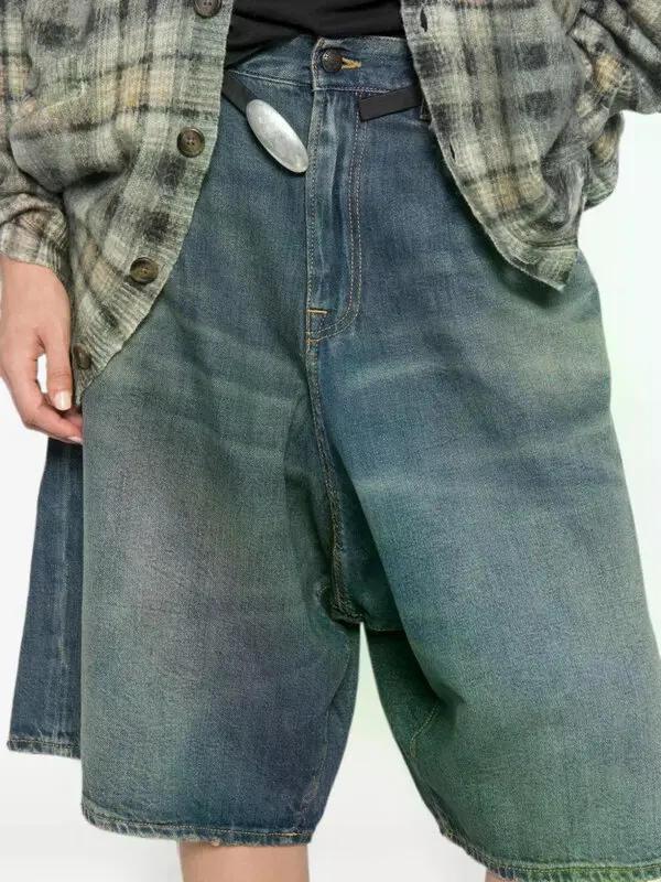 R13 Jesse Denim Shorts - Blue