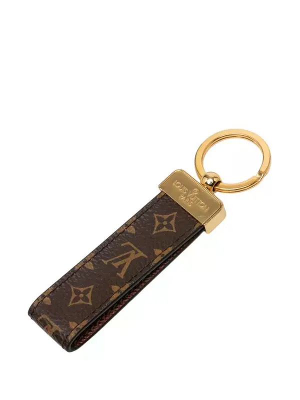 LOUIS VUITTON 2024 Monogram Dragonne Bag Charm Key Chain